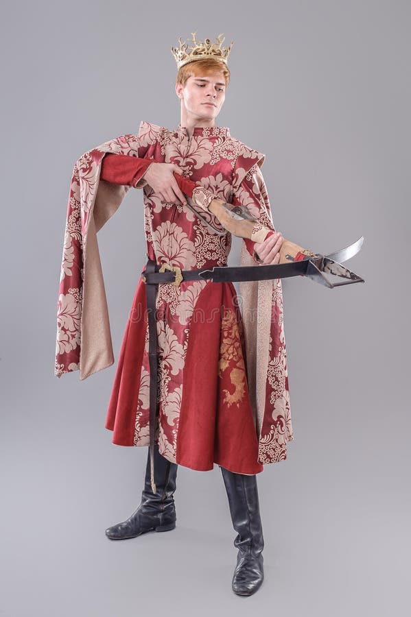 Rey medieval foto de archivo. Imagen de ropa, edades - 49224688