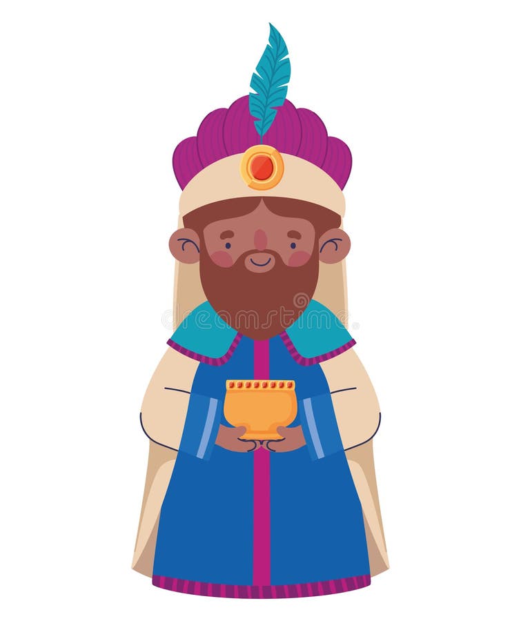 Rey sabio balthazar ilustración del vector. Ilustración de vacaciones ...