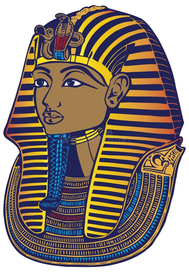 Rey Tutankhamun Mask stock de ilustración. Ilustración de ilustrador ...