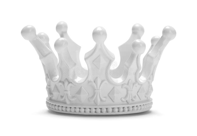 Reyes blancos Crown foto de archivo. Imagen de derechos - 82643396