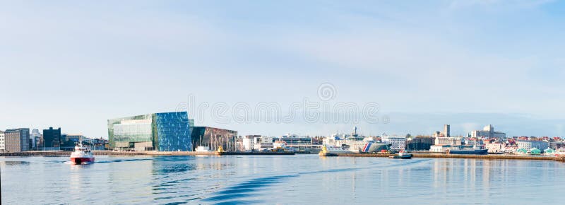Reykjavik harbor, Iceland editorial stock photo. Image of sightseeing ...