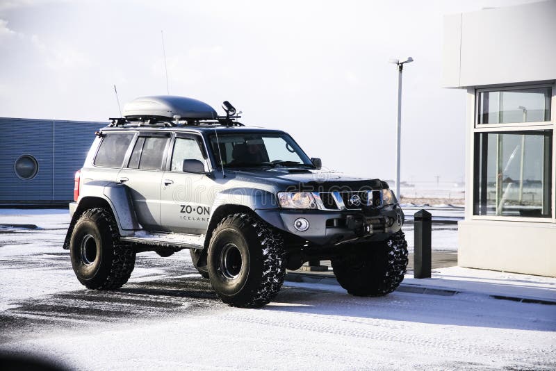 REYKJAVIK, ICELAND - MARCH, 15, 2011; Extreme 4x4 Car in Reykjavik ...