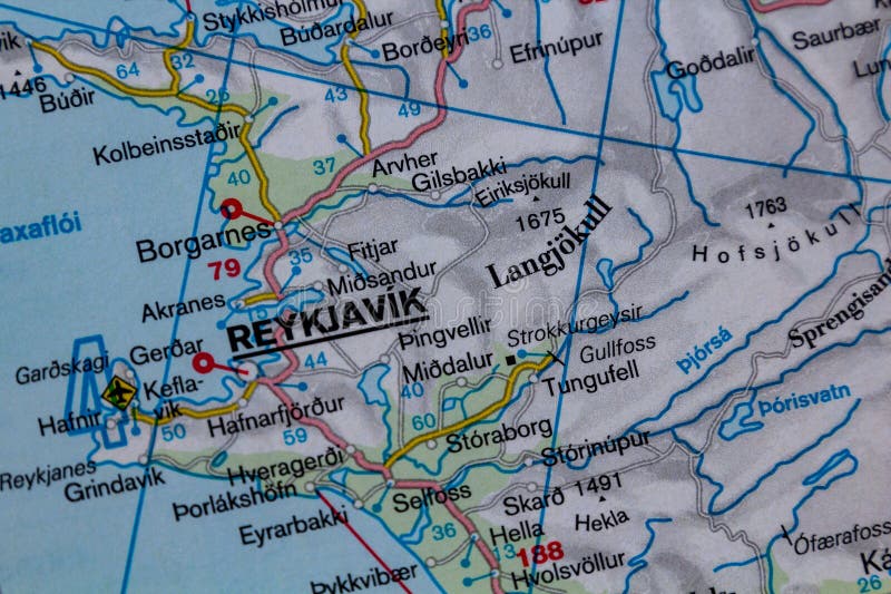 Iceland Road Map Atlas Stock Photos - Free & Royalty-Free Stock Photos ...