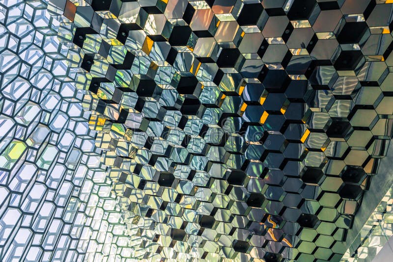 Reykjavik - May 02, 2018: Inside the Harpa Opera House in Reykjavik ...