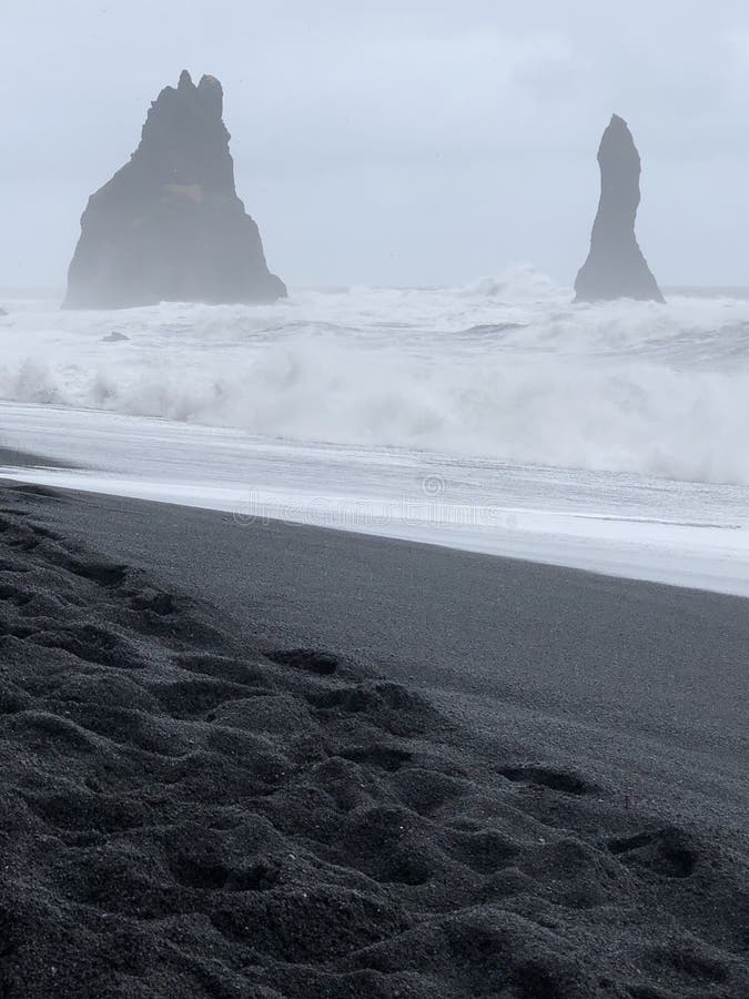 Reynisdrangar stock photo. Image of cliffs, coastline - 144217134