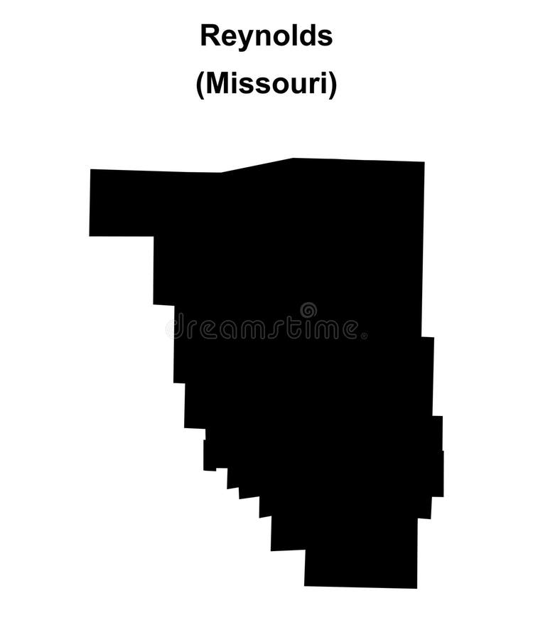 Reynolds outline map stock vector. Illustration of boundary - 361615758