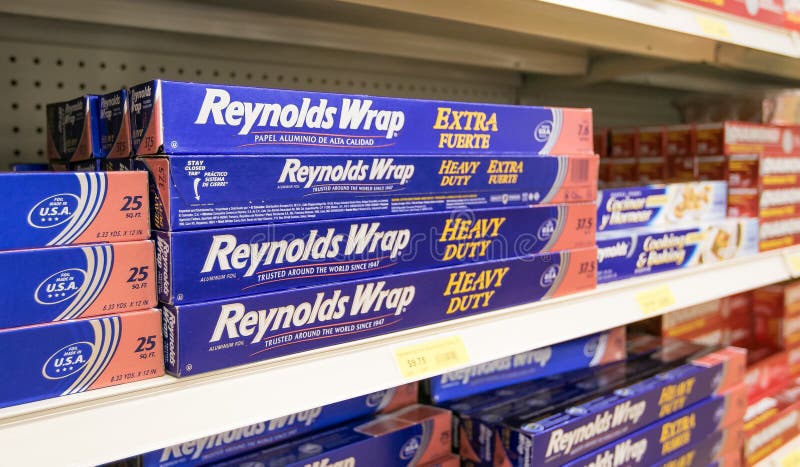 Reynolds Wrap immagine stock editoriale. Immagine di metallo - 115549619