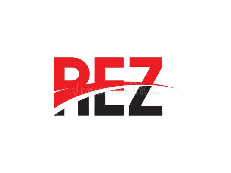 REZ Letter Initial Logo Design Vector Illustration Stock Vector - Illustration of concept ...