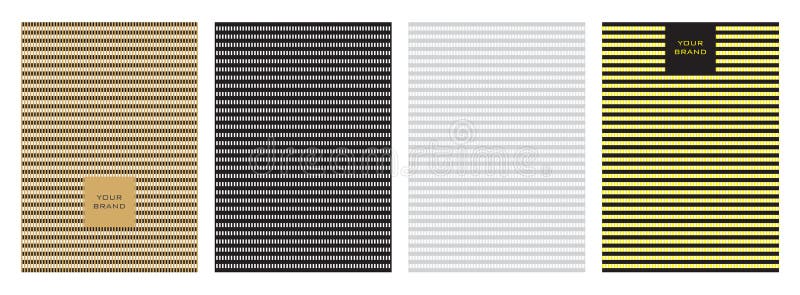 Modern Minimalist Cover Design Set. Creative Abstract with Vertical ...