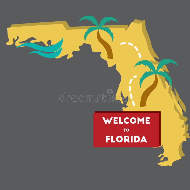 Florida State Palm Tree Stock Illustrations – 198 Florida State Palm ...