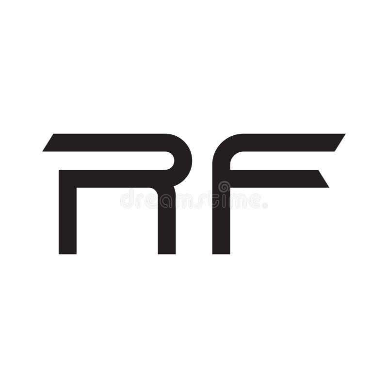 Rf Initial Letter Vector Logo Icon Stock Vector - Illustration of clean ...
