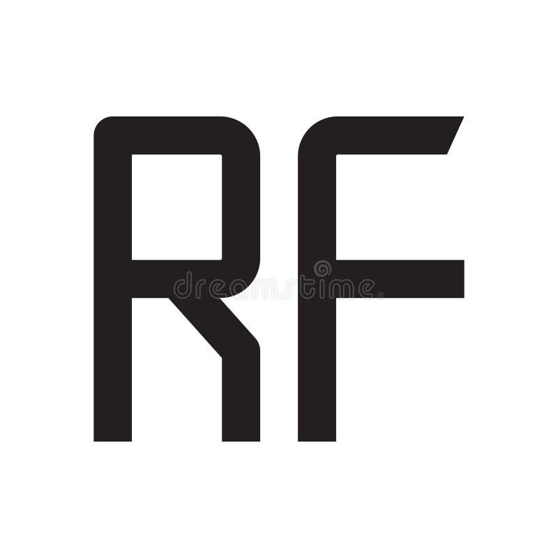 Rf Initial Letter Vector Logo Icon Stock Vector - Illustration of mark ...