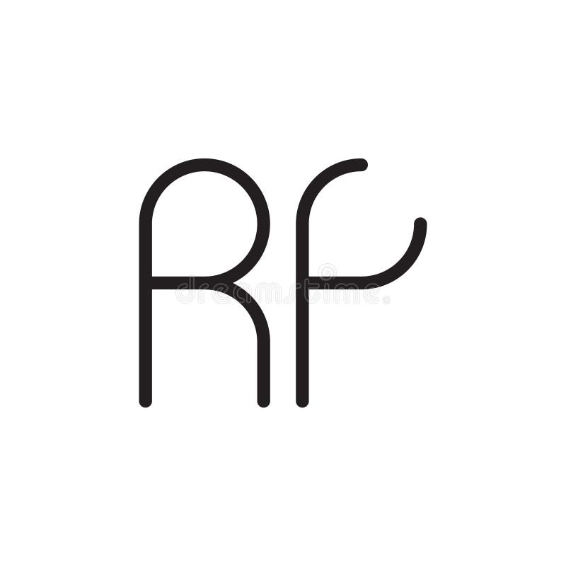 Rf Initial Letter Vector Logo Icon Stock Vector - Illustration of ...