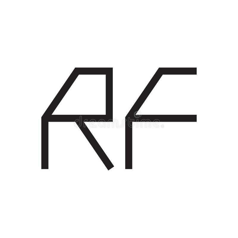 Rf Initial Letter Vector Logo Icon Stock Vector - Illustration of ...