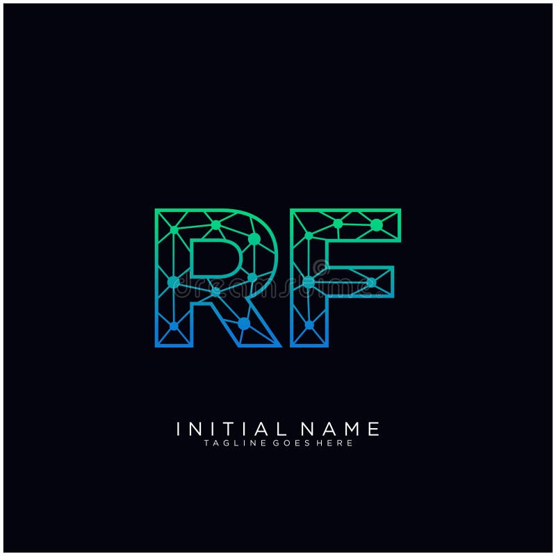 RF Letter Logo Icon Design Template Elements Stock Vector ...