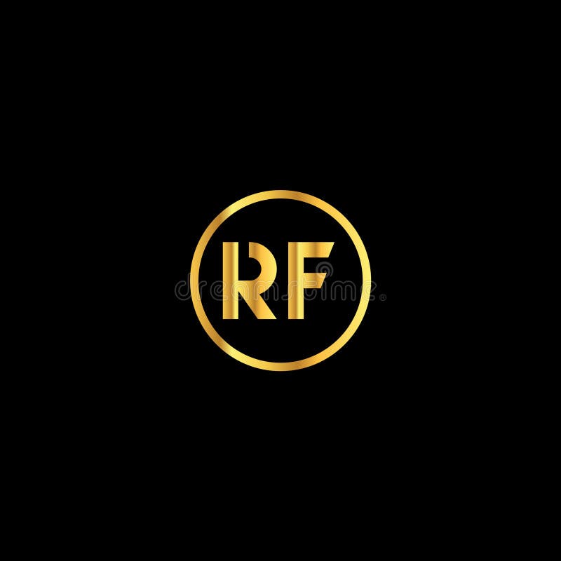 RF Letter Monogram Initial Flat Unique Modern Flat Abstract Logo Design ...