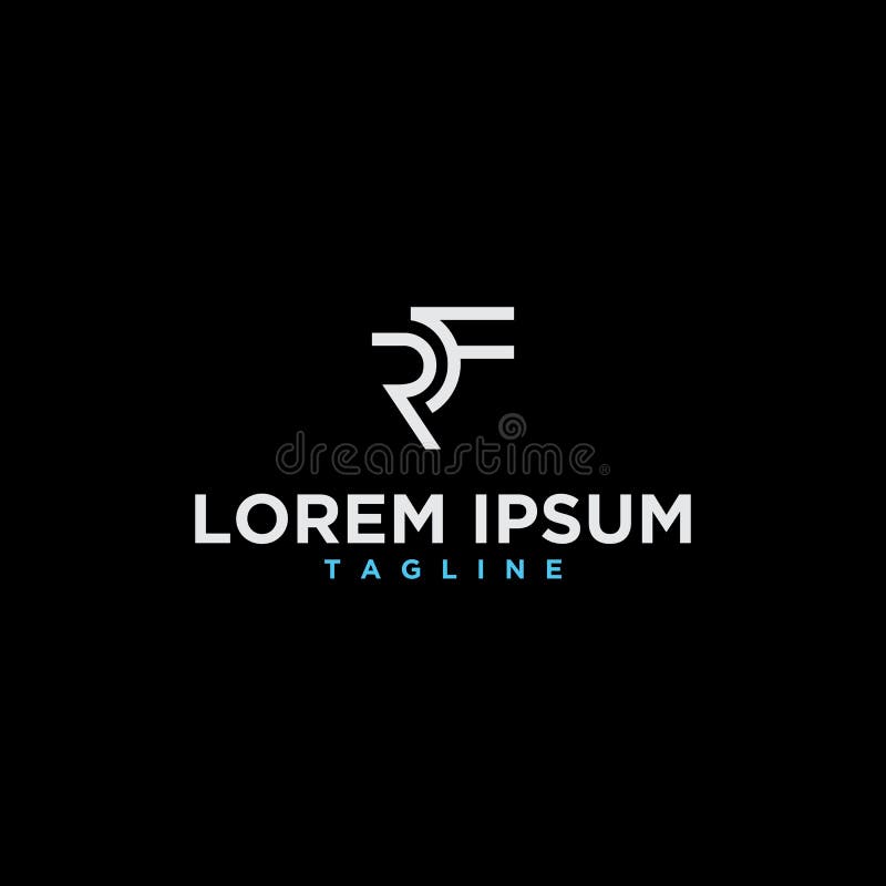 Rf Monogram Logo Design Inspiration Stock Vector - Illustration of ...