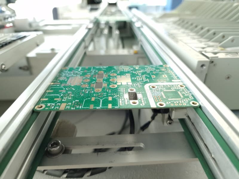RF PCB Preparation for Assembly Stock Image - Image of pickandplace ...