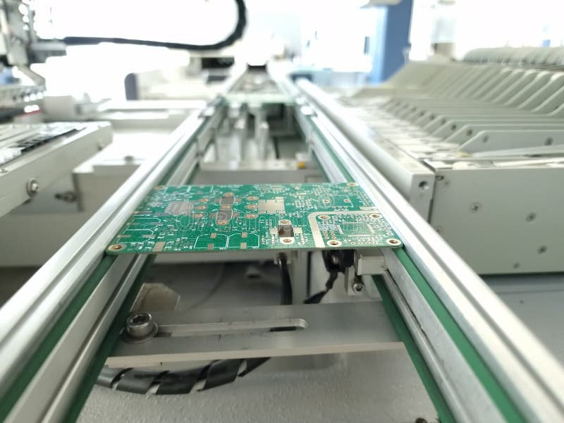 RF PCB Preparation for Assembly Stock Image - Image of pickandplace ...