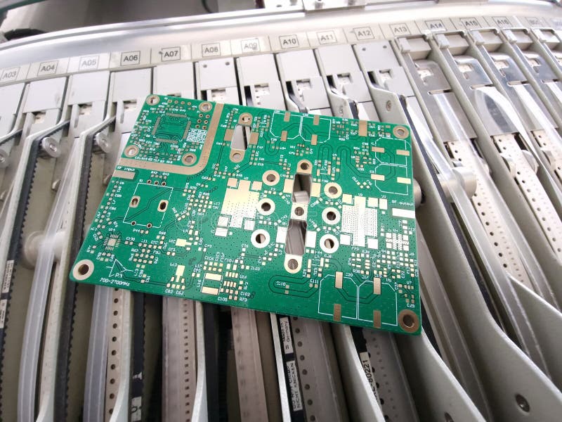 RF PCB Preparation for Assembly Stock Photo - Image of closeup, factory ...