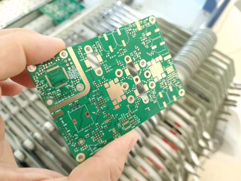 RF PCB Preparation for Assembly Stock Image - Image of efficiency ...