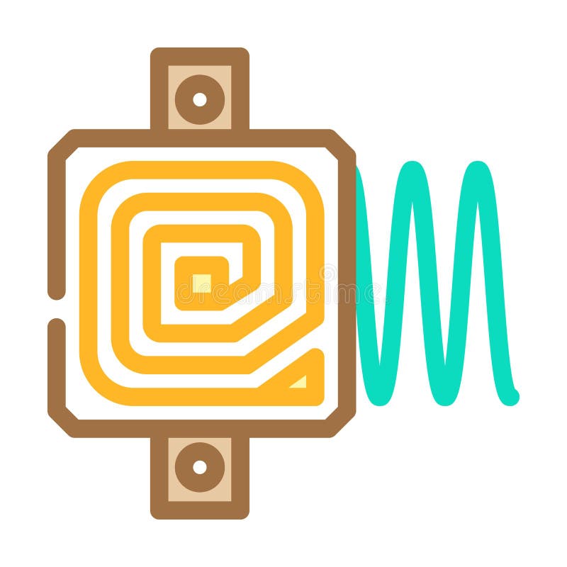 Rf Technology Electronics Color Icon Vector Illustration Stock Vector ...