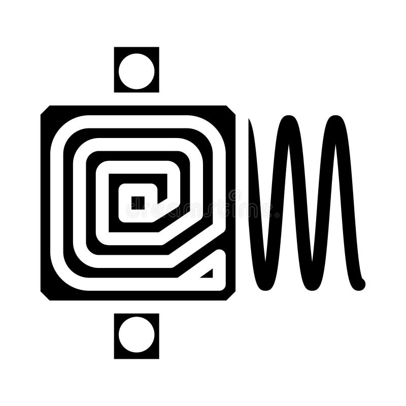 Rf Technology Electronics Glyph Icon Vector Illustration Stock Vector ...