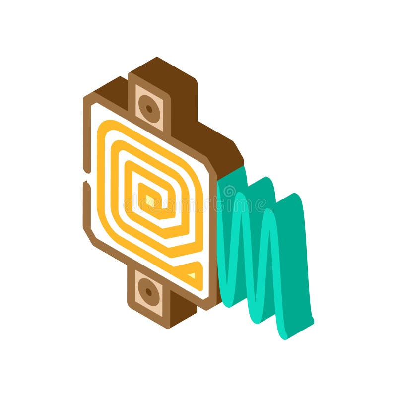 Rf Technology Electronics Isometric Icon Vector Illustration Stock ...