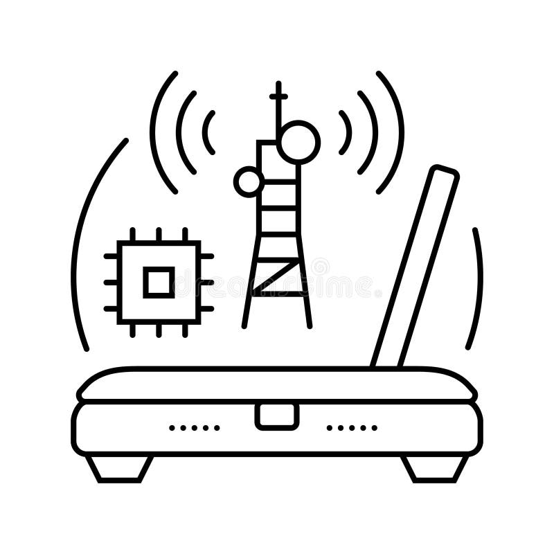Set of 40 Technology and Electronics and Devices Web Icons in Line ...