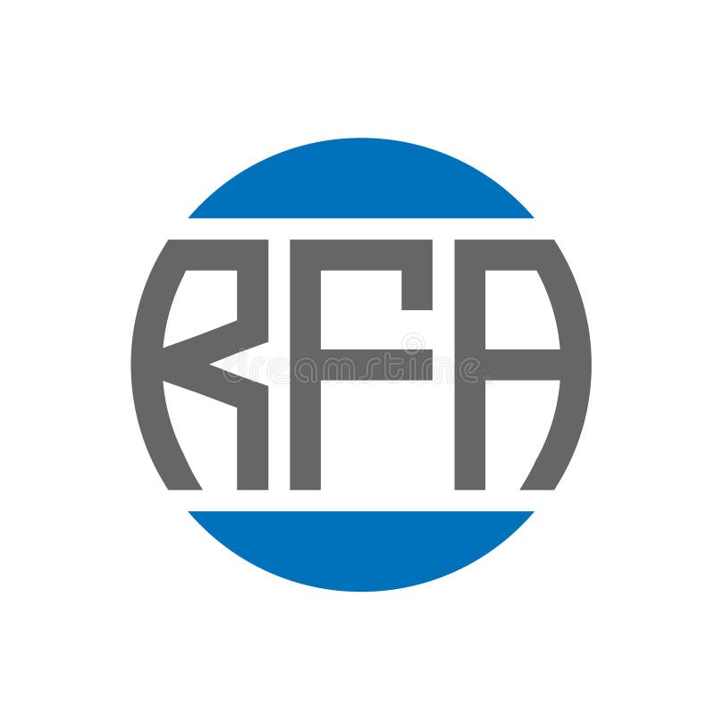 RFA Letter Logo Design on White Background. RFA Creative Initials ...