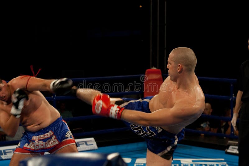RFC kick box championship editorial photography. Image of fight - 21258142