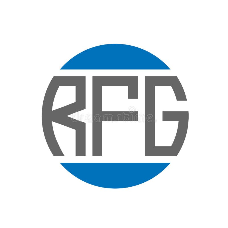 RFG Letter Logo Design on White Background. RFG Creative Initials ...