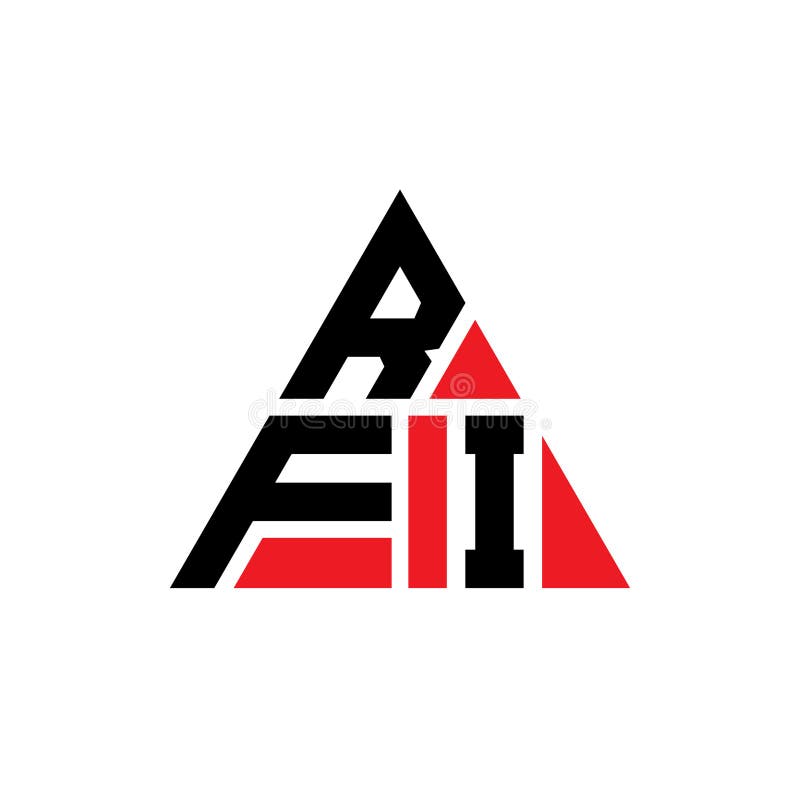 RFI Triangle Letter Logo Design with Triangle Shape. RFI Triangle Logo ...