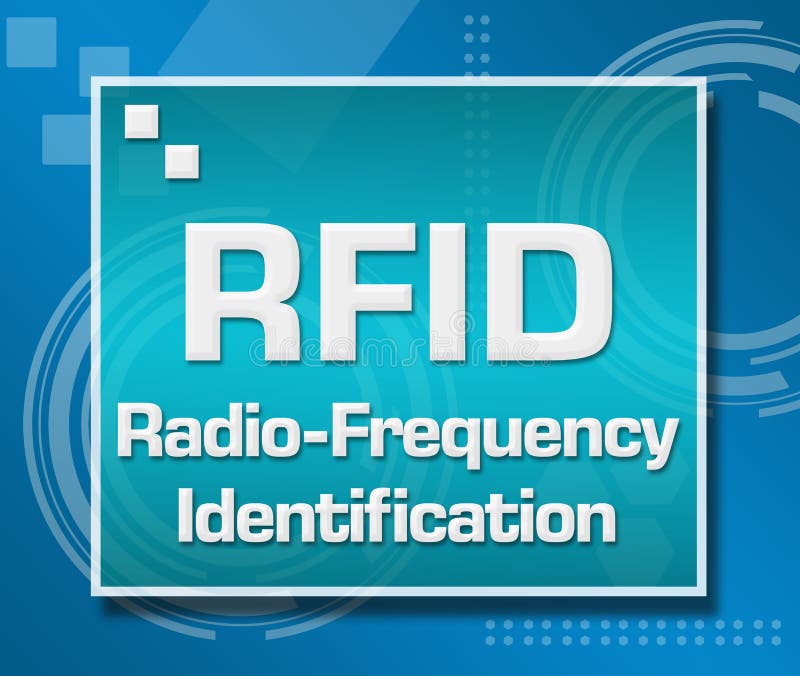 RFID Blue Technical Background Stock Illustration - Illustration of ...