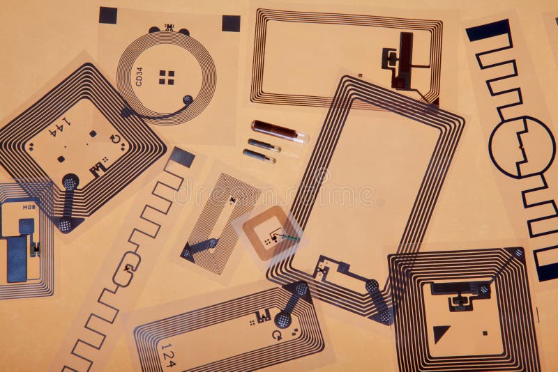 RFID chips and tags editorial photo. Image of background - 42225366