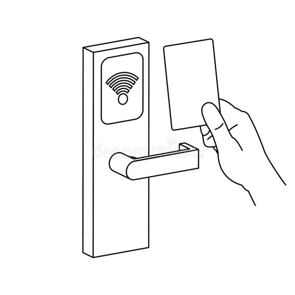 Rfid Hotel Door Lock Illustration Stock Illustrations – 35 Rfid Hotel ...