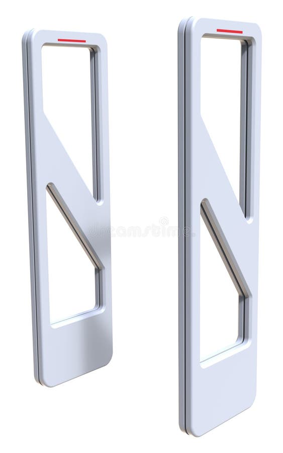 RFID gates stock illustration. Illustration of field - 55396793