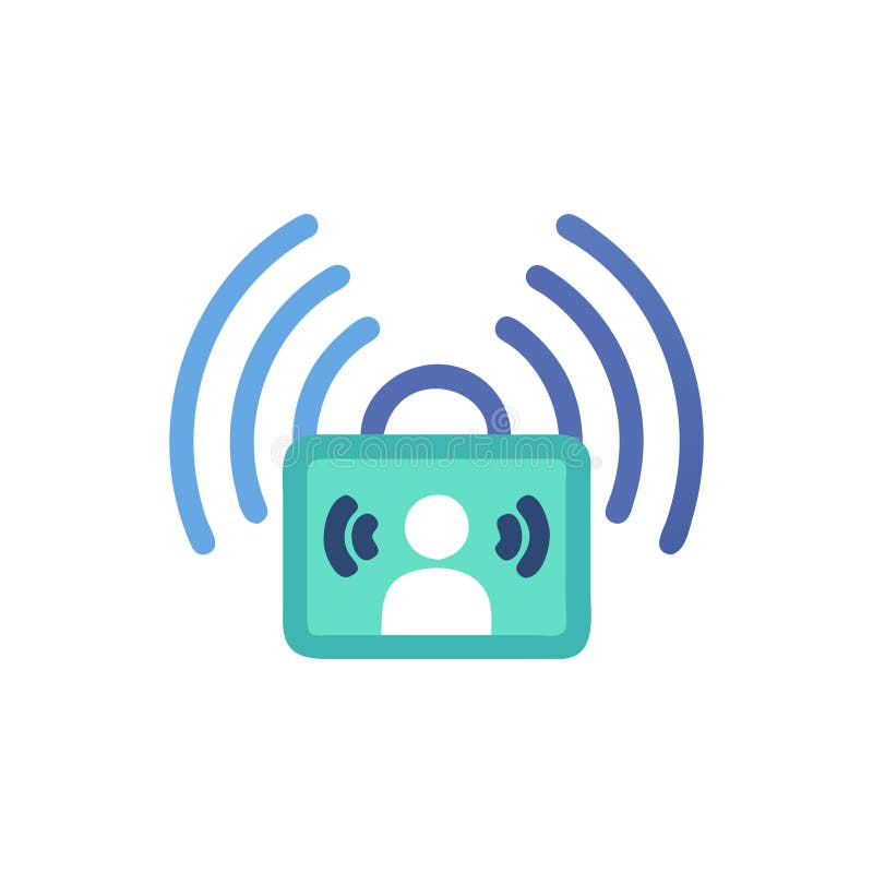 RFID Icon for Tracking Systems Stock Illustration - Illustration of ...