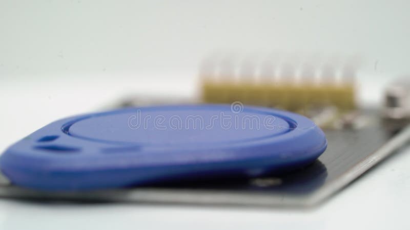 RFID Key Keychain Blue Electronic Component. Copy Clone Digital Card ...
