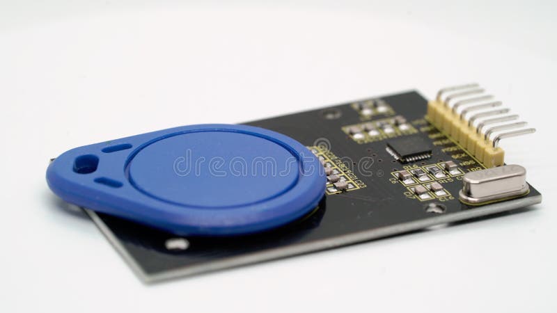 RFID Key Keychain Blue Electronic Component. Copy Clone Digital Card ...
