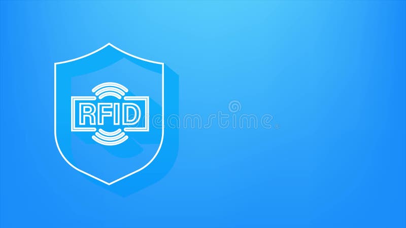 RFID Radio Frequency IDentification Shadow Icon. Technology Concept ...