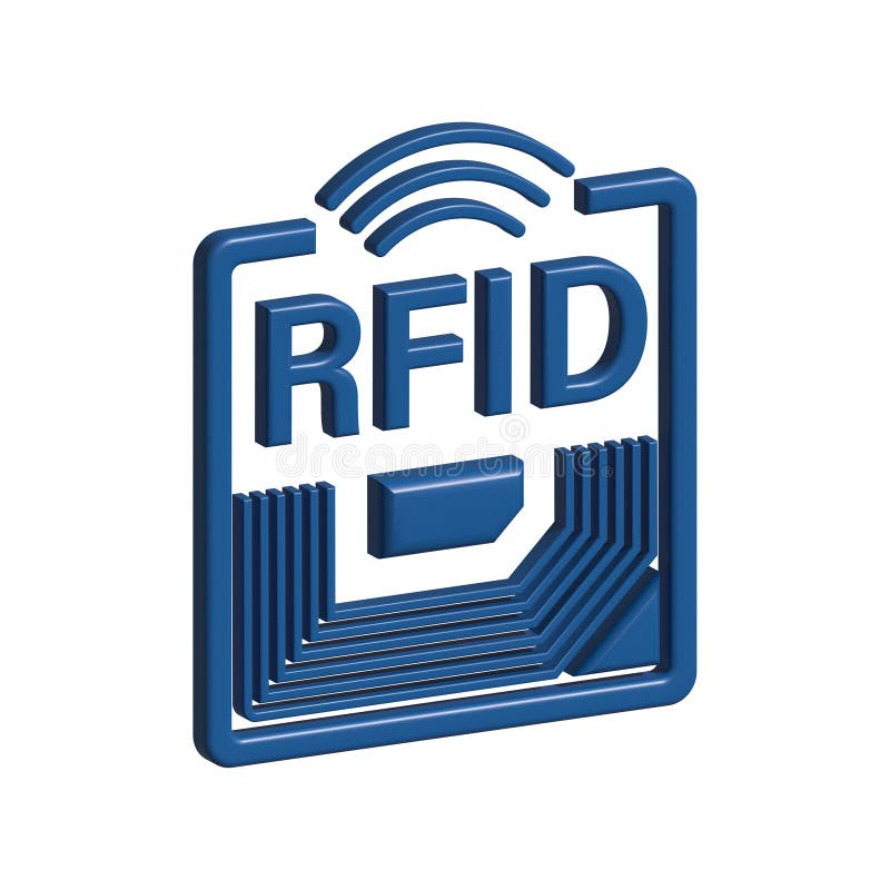 RFID Radio Frequency IDentification. Technology Concept. Digital ...