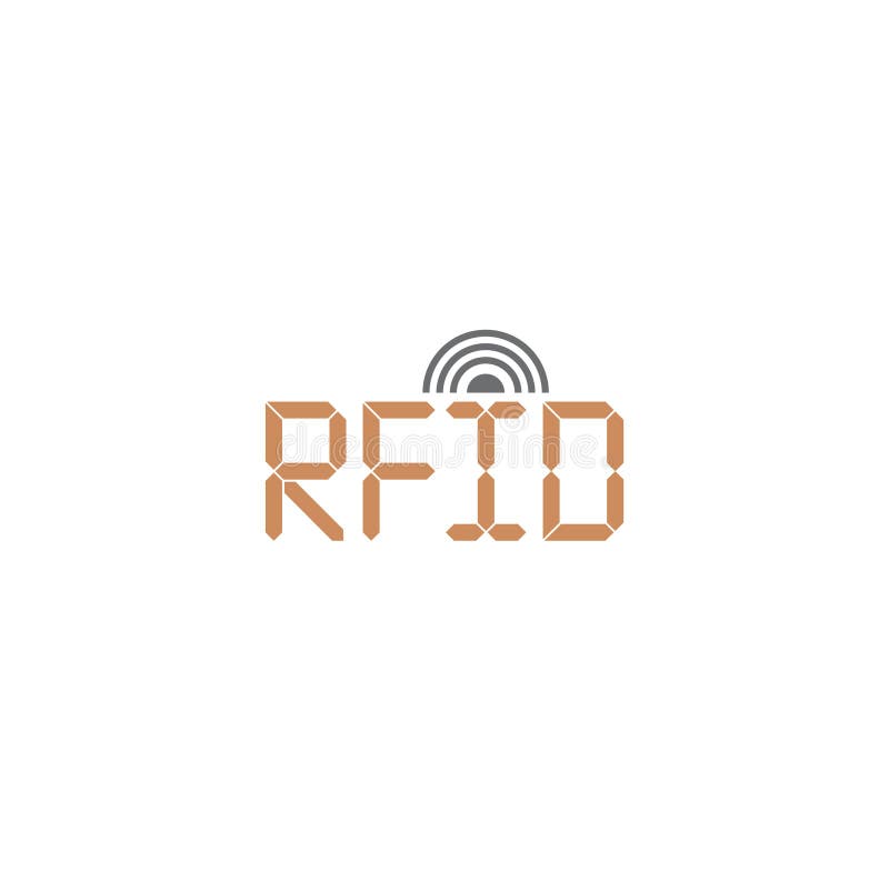 RFID Related Icon on Background for Graphic and Web Design. Creative ...