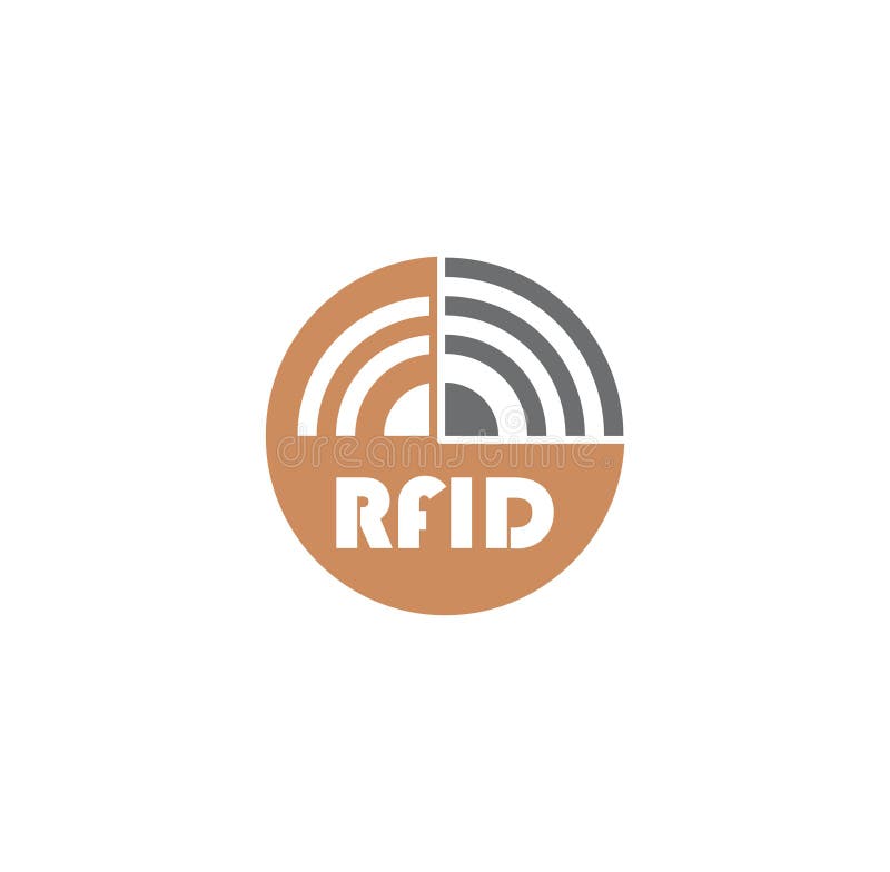 RFID Related Icon on Background for Graphic and Web Design. Creative ...