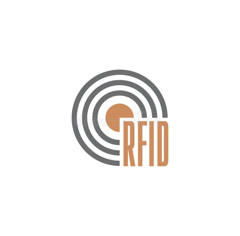 RFID Related Icon on Background for Graphic and Web Design. Creative ...