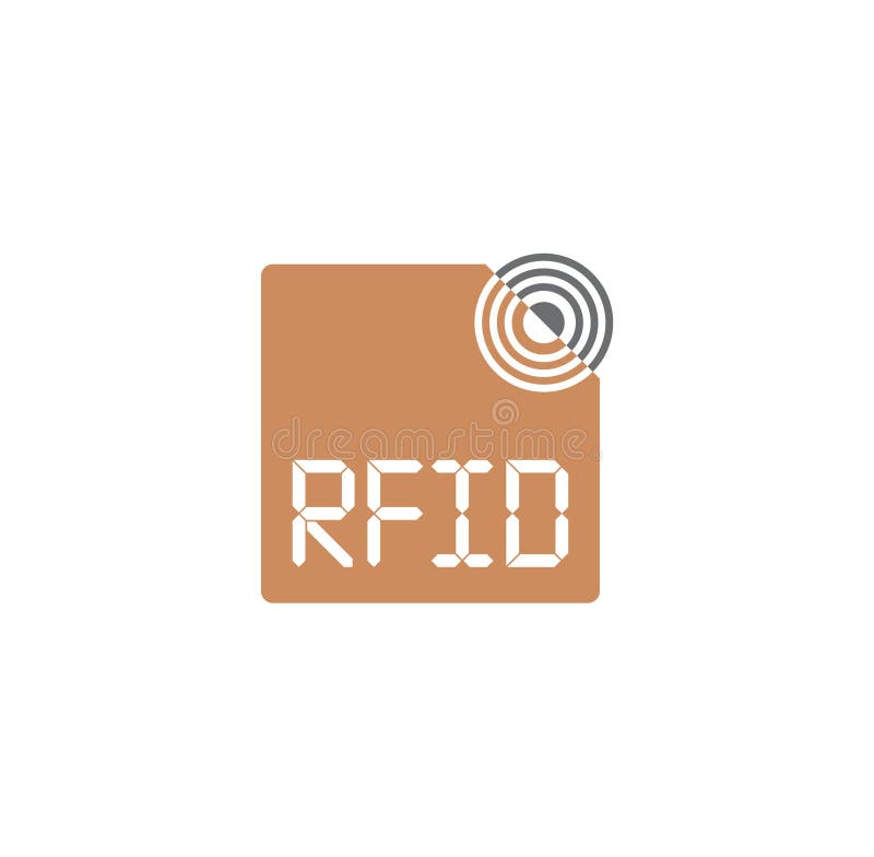 RFID Related Icon On Background For Graphic And Web Design. Creative ...