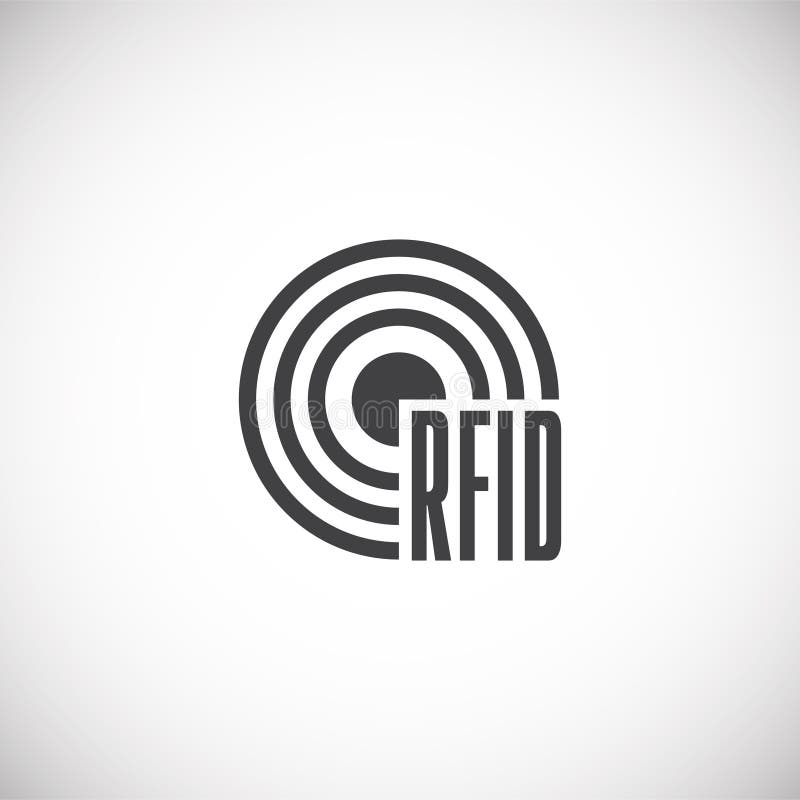 RFID Related Icon on Background for Graphic and Web Design. Creative ...