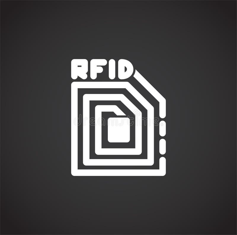 RFID Related Icon on Background for Graphic and Web Design. Creative ...