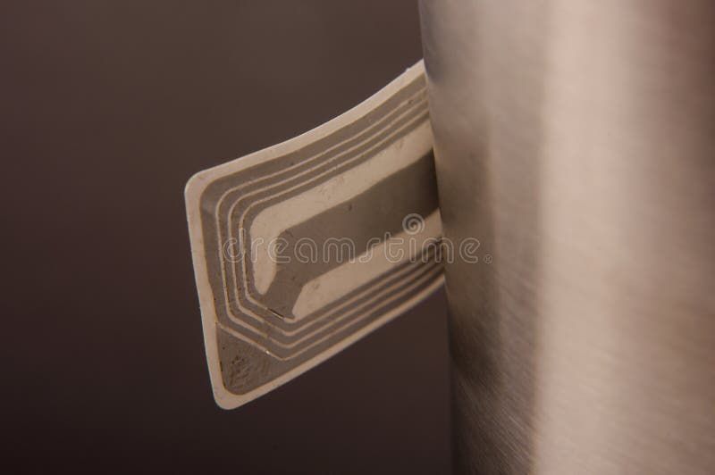 RFID Smart Label with Integrated Antenna Stock Photo - Image of ...