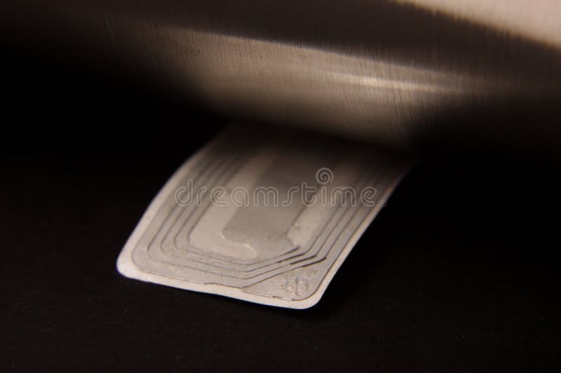 RFID Smart Label with Integrated Antenna Stock Image - Image of smart ...